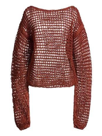 DANIELE FIESOLI Danielle Fiesoli Open-knit Sweater - Rust