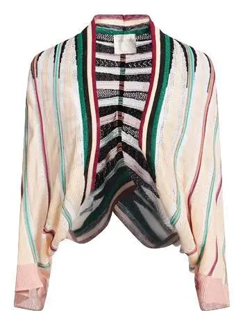FORTE_FORTE Multicolor Cardigan - Beige