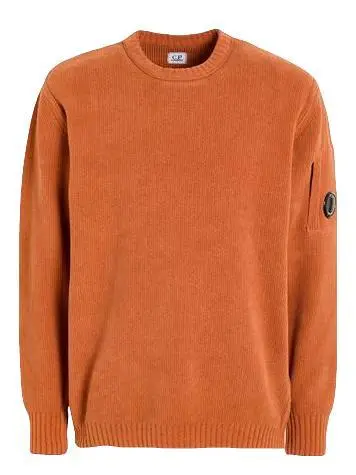 C.P. COMPANY Crewneck Long Sleeve Sweater - Red