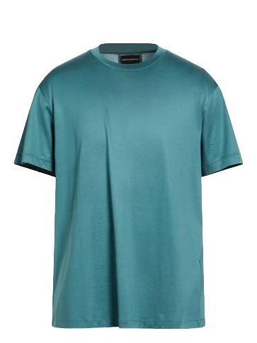 Emporio Armani T-shirt Size Lyocell, Cotton - Deep Teal