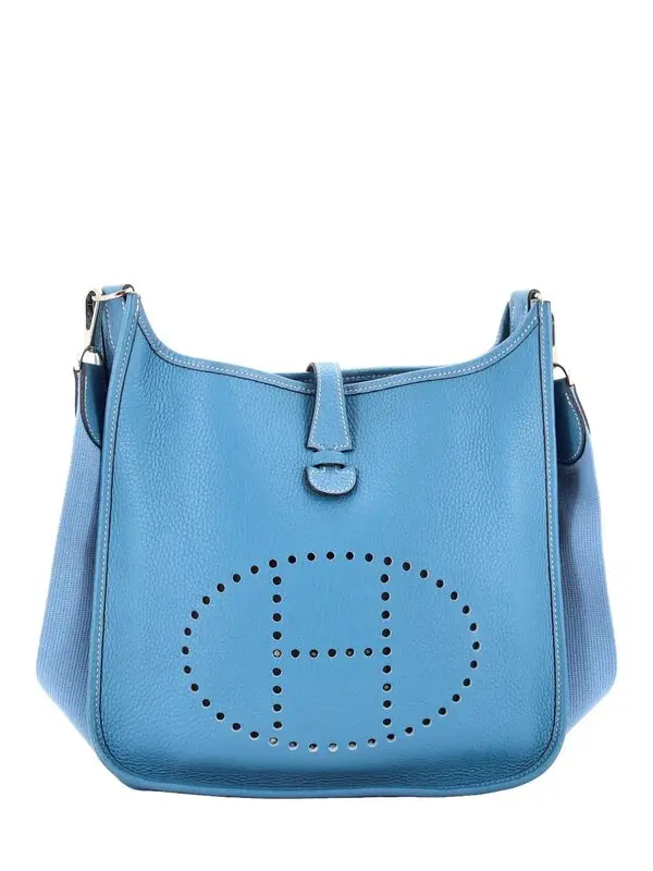 HERMES Evelyne Bag Gen I Clemence Pm - Blue Jean