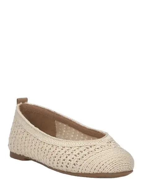 Lucky Brand Emmielu Woven Flat - Natural As Swatch Tuscany