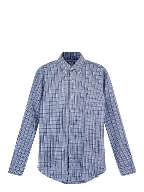 Polo Ralph Lauren Custom Fit Cotton Shirt - Blue