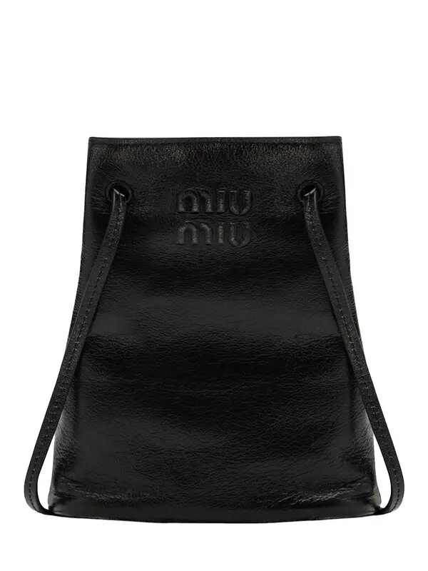 Miu Miu Leather Crossbody Bag - Brown