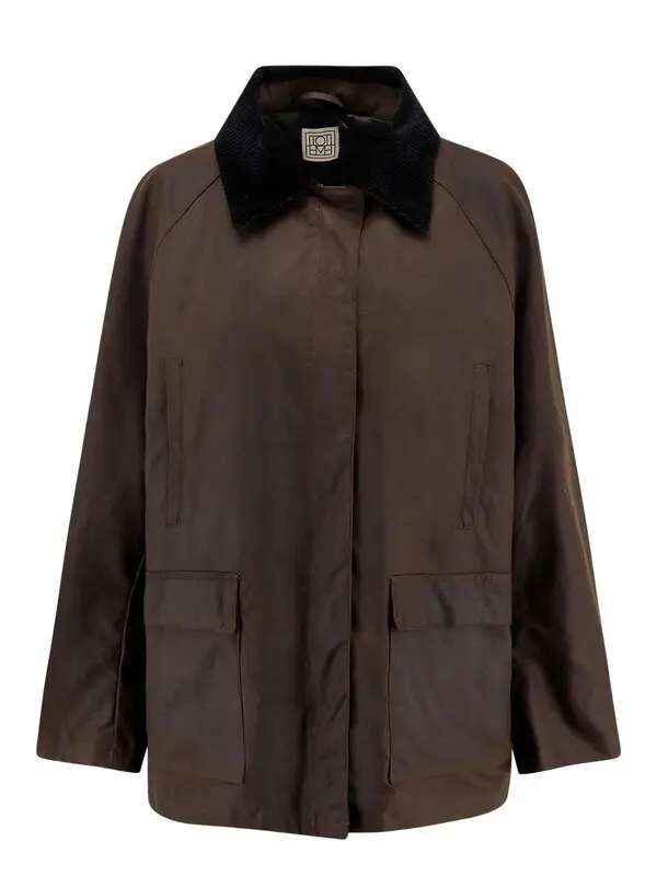 TOTEME Organic Cotton Jacket - Brown