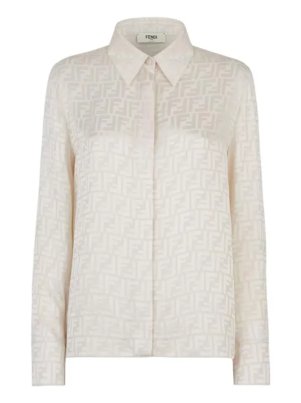 Fendi Ff Silk Shirt - White