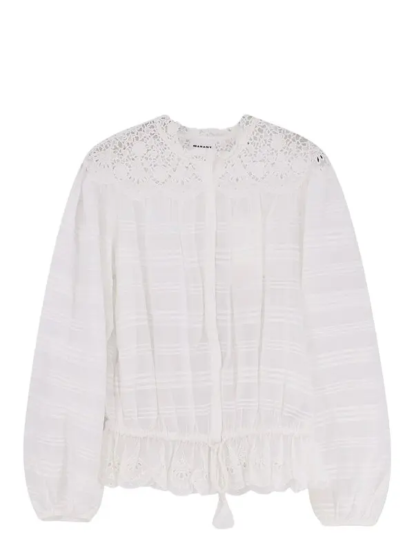 MARANT ETOILE Polly Organic Cotton Shirt - White