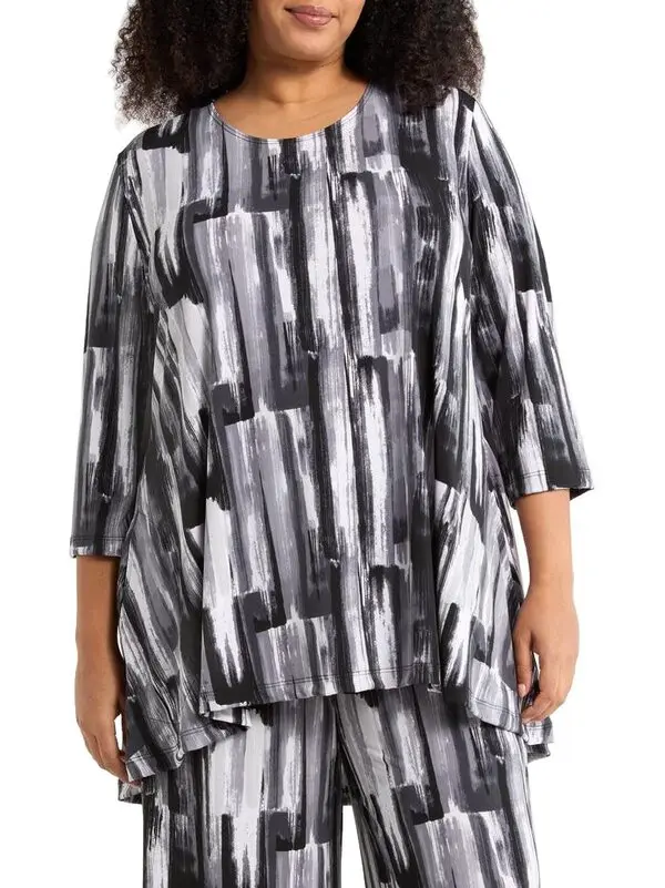 Vikki Vi Swing Tunic - Brushstroke