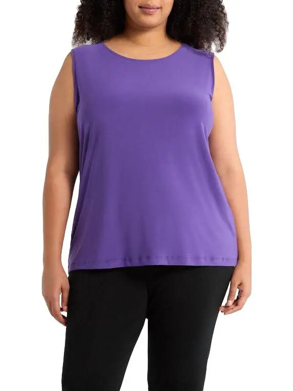 Vikki Vi Scoop Neck Tank - Iris