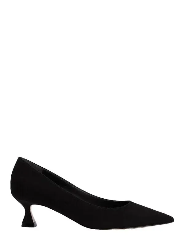Marion Parke Flared Kitten Heel Pump - Black