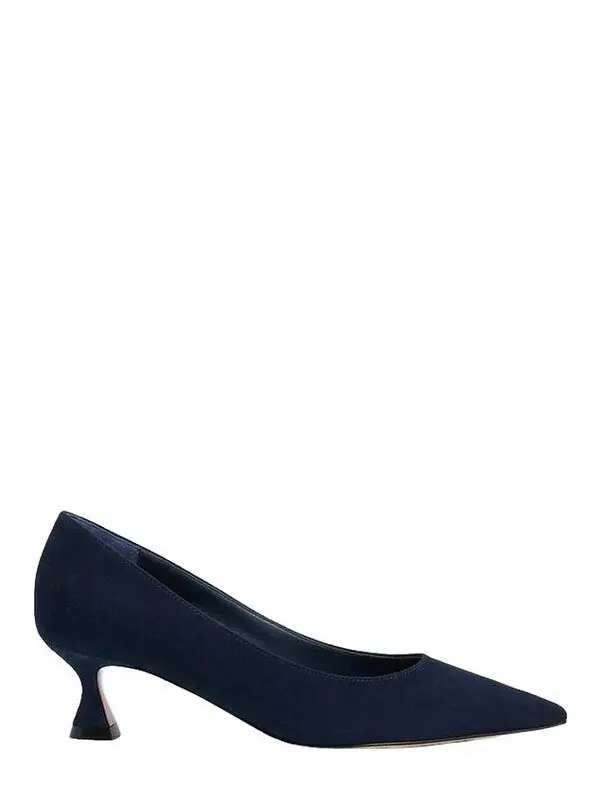 Marion Parke Flared Kitten Heel Pump - Navy