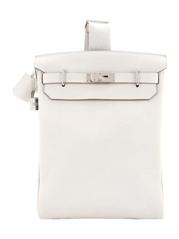 HERMES Hac A Dos Backpack Togo Gm - Gris Pale