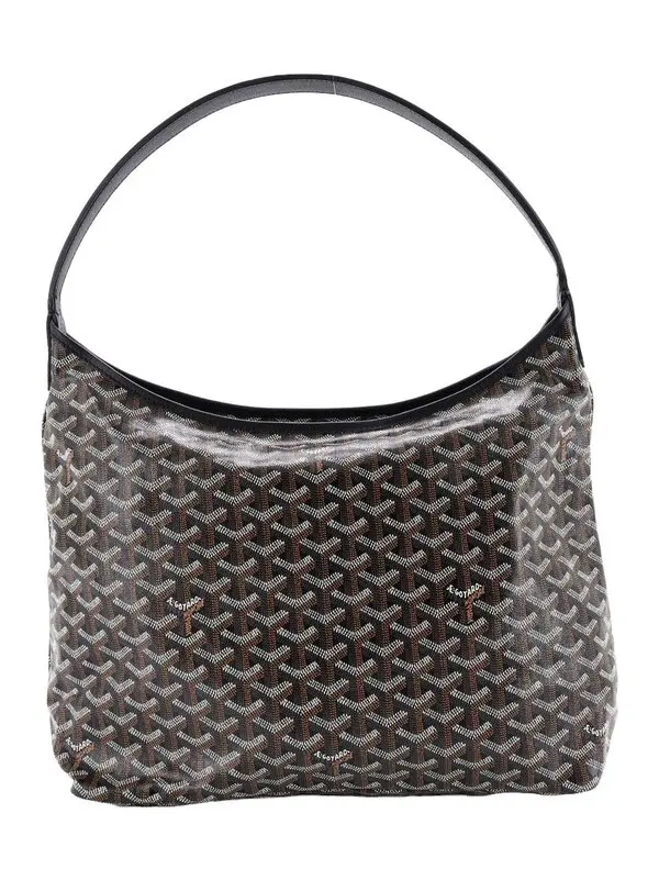 GOYARD Boheme Hobo Coated Canvas - Black
