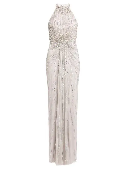 Jenny Packham Carmen Maxi Gown - Ammonite