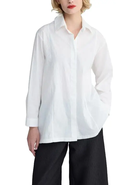 LUUKAA Lucida A-line Shirt - Ecru