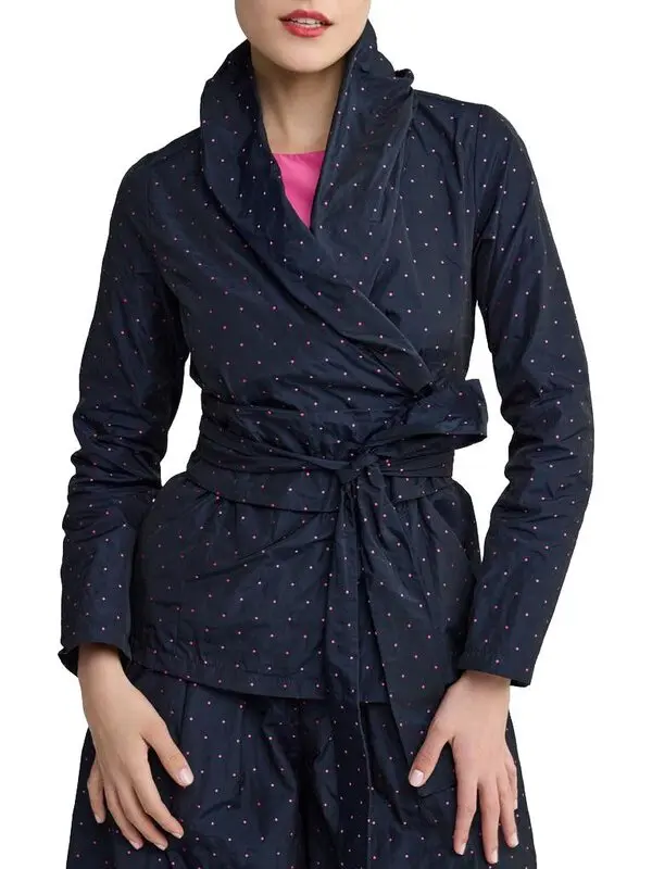 LUUKAA Fleura Wrap Jacket - Navy