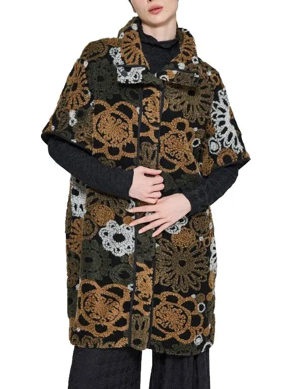 LUUKAA Sorelle Convertible Poncho-jacket - Olive