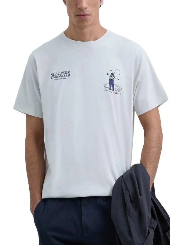 SCALPERS Fishing Tee - Lightgrey