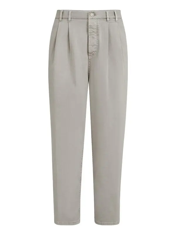 Brunello Cucinelli Lightweight Denim Trousers - Mud