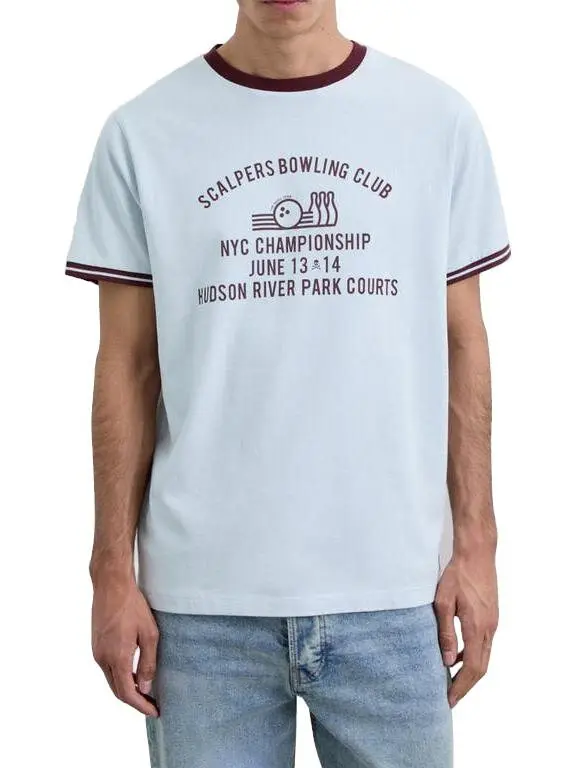 SCALPERS Bowling Tee - Burgundy