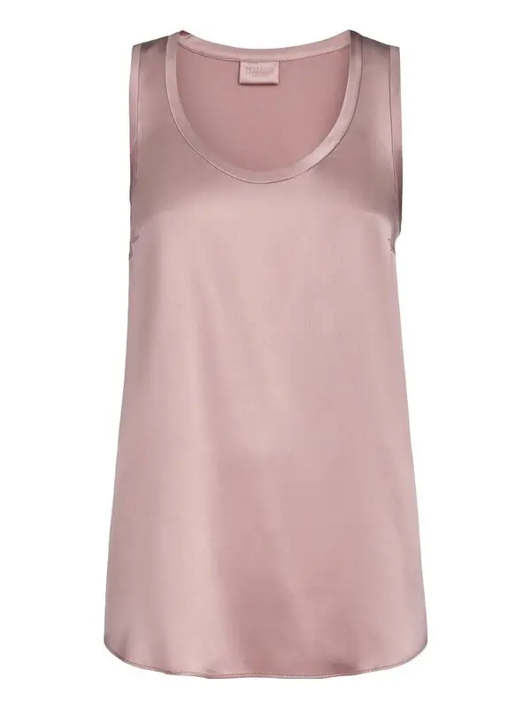 Brunello Cucinelli Satin Top - Antique Pink