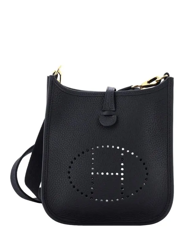 HERMES Evelyne Bag Gen Iii Clemence Tpm - Noir