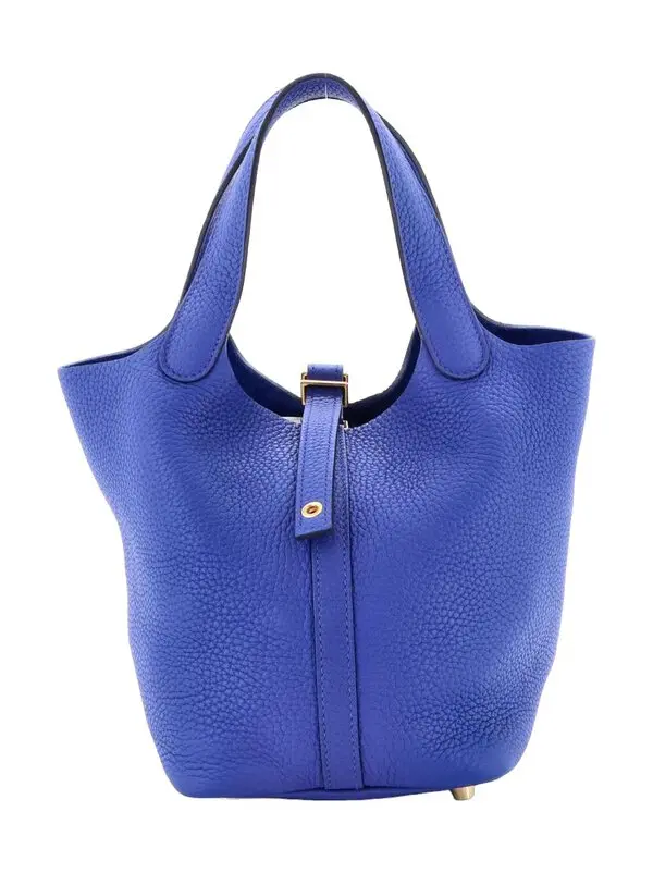 HERMES Picotin Lock Bag Clemence Pm - Bleu Royal