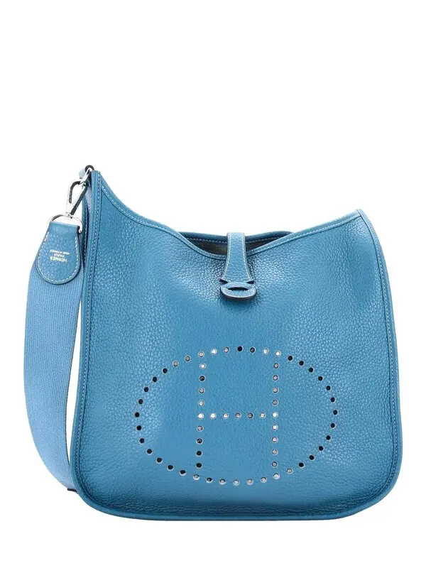 HERMES Evelyne Bag Gen Iii Clemence Pm - Bleu Jean