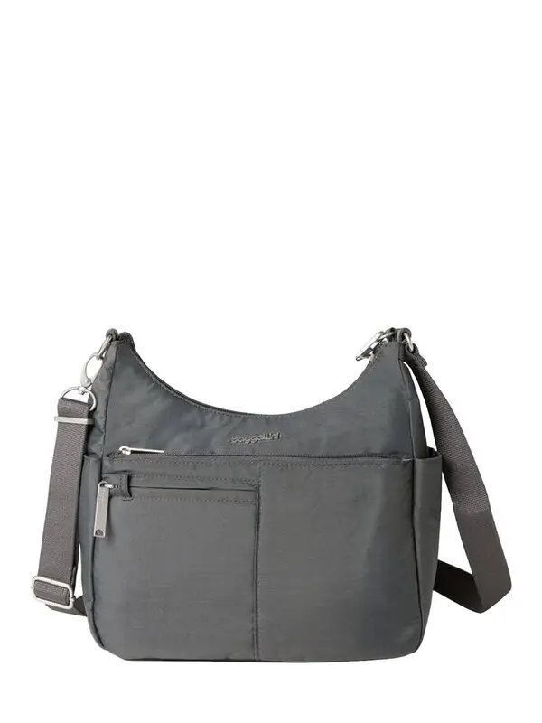 BAGGALLINI Securtex Anti-theft Free Time Crossbody Bag - Charcoal