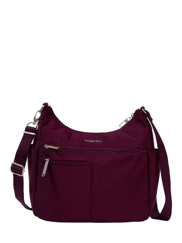 BAGGALLINI Securtex Anti-theft Free Time Crossbody Bag - Mulberry