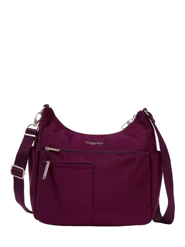 BAGGALLINI Securtex Anti-theft Free Time Crossbody Bag - Mulberry
