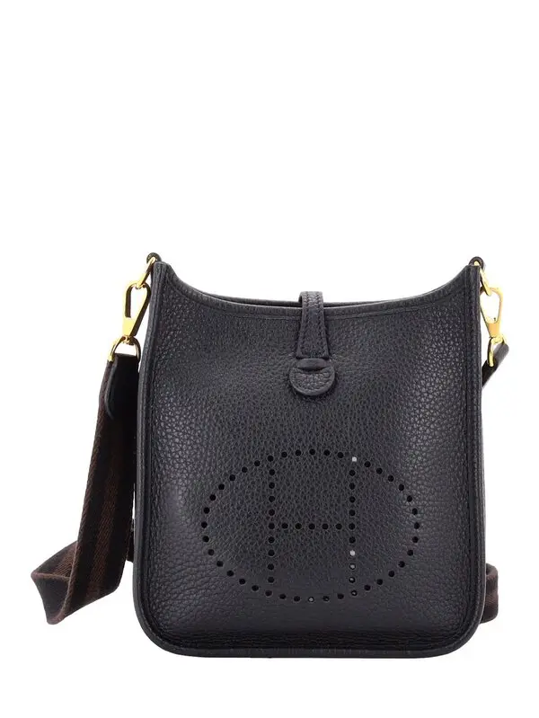 HERMES Evelyne Bag Gen Iii Clemence Tpm - Noir