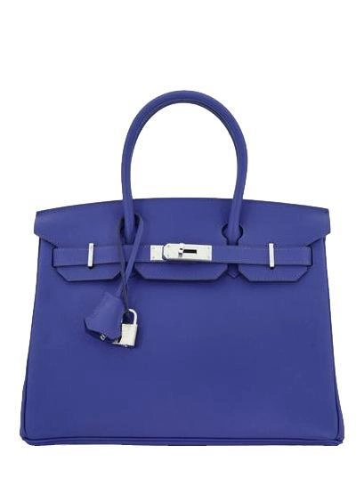 Hermès Birkin Handbag Epsom With Palladium Hardware 30 - Blue
