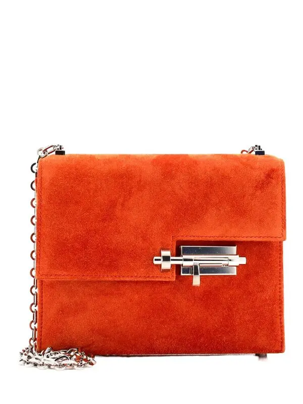 Hermès Verrou Chaine Bag Doblis Suede Mini - Terre Battue