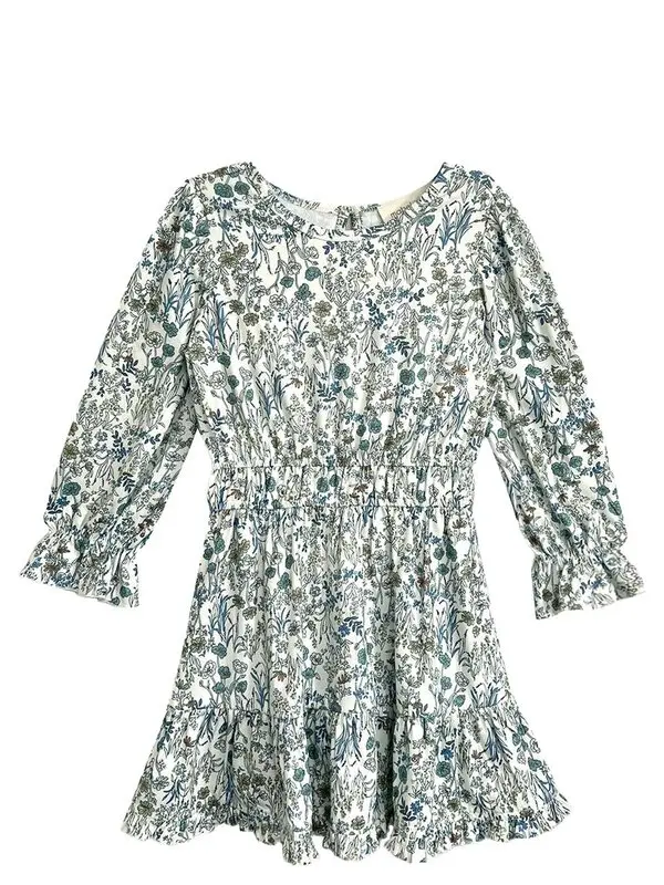 MABEL + HONEY Floral Print Dress - Blue