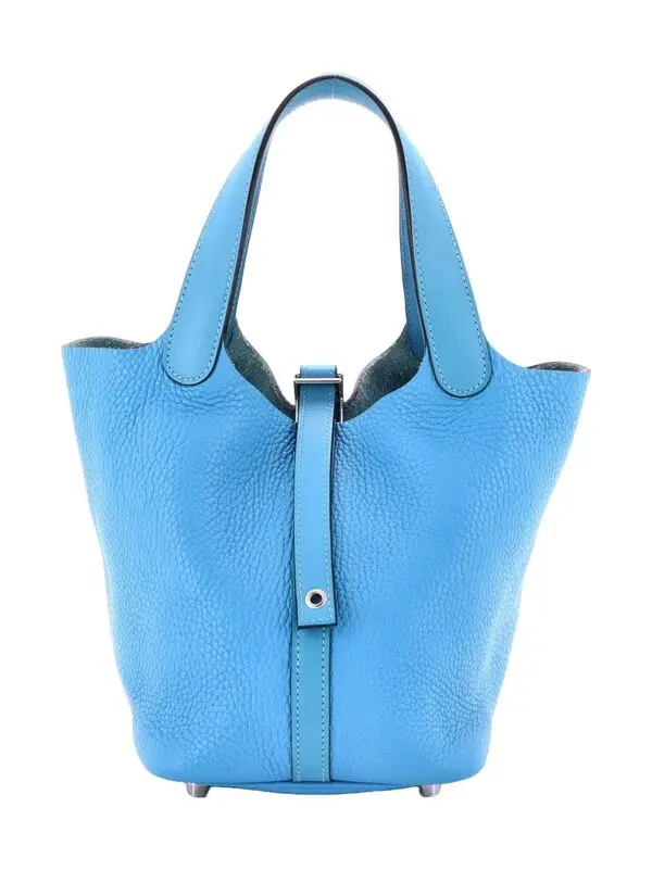 Hermès Picotin Lock Bag Clemence Pm - Blue