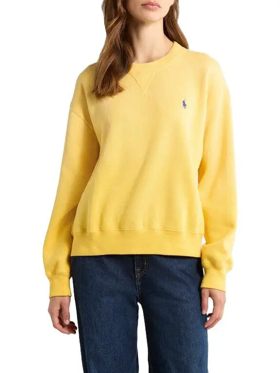 Polo Ralph Lauren Fleece Crewneck Sweatshirt - Yellow
