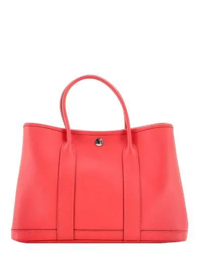 HERMES Garden Party 30 Tote Leather - Rouge Pivoine