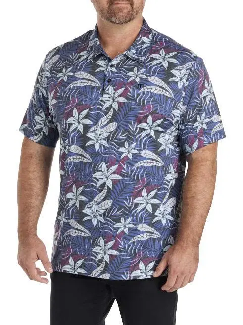 TRAVISMATHEW FIT BY DXL Big & Tall Featherweight Bay Polo Shirt - Multi