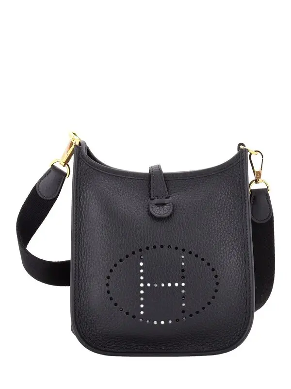 HERMES Evelyne Bag Gen Iii Clemence Tpm - Noir