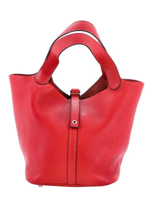 HERMES Picotin Lock Bag Clemence Mm - Rouge Vif