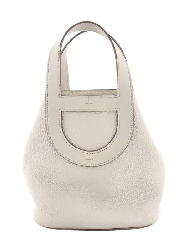 HERMES In-the-loop Bag Clemence With Swift 18 - Beton