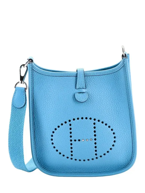 HERMES Evelyne Bag Gen Iii Clemence Tpm - Bleu Du Nord