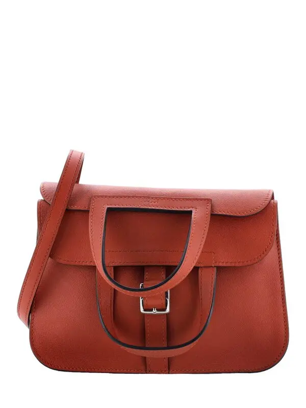HERMES Halzan 22 Bag Swift Leather - Cuivre