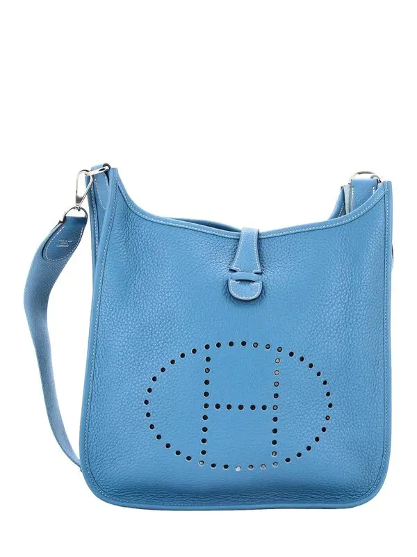 HERMES Evelyne Bag Gen Iii Clemence Pm - Bleu Jean
