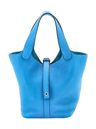 Hermès Picotin Lock Bag Clemence Pm - Blue