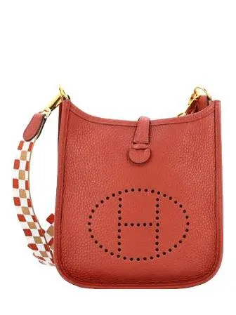 Hermès Evelyne Bag Gen Iii Clemence Tpm - Brown