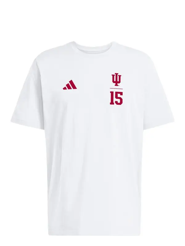 Adidas Indiana Hoosiers Fernando Mendoza Graphic T‑shirt - White / Multi