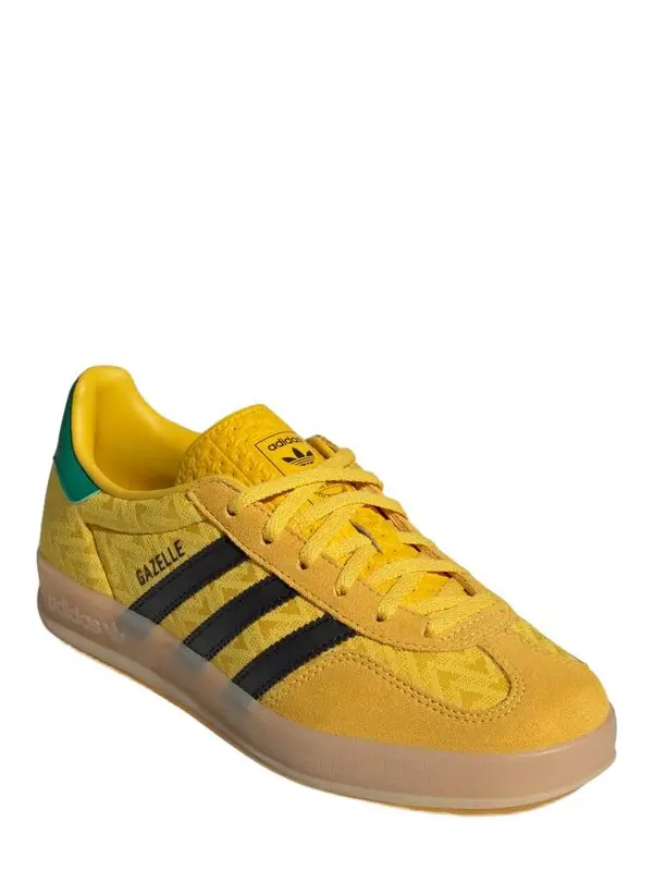 Adidas Gazelle Indoor Sneakers - Yellow / Core Black / Gum