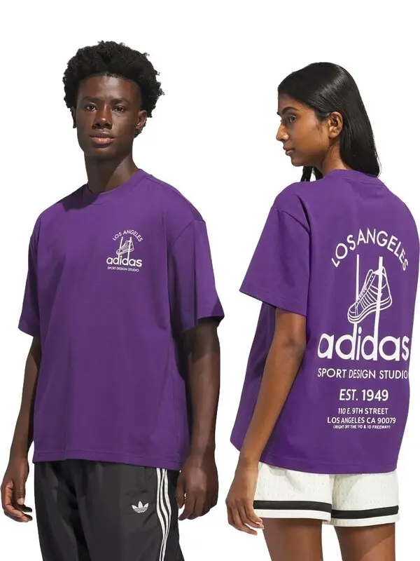 Adidas Design Studio Jabbar Graphic Tee - Violet